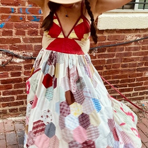Handmade Vintage Patchwork Quilt Oversized Summer Sun Dress - Etsy