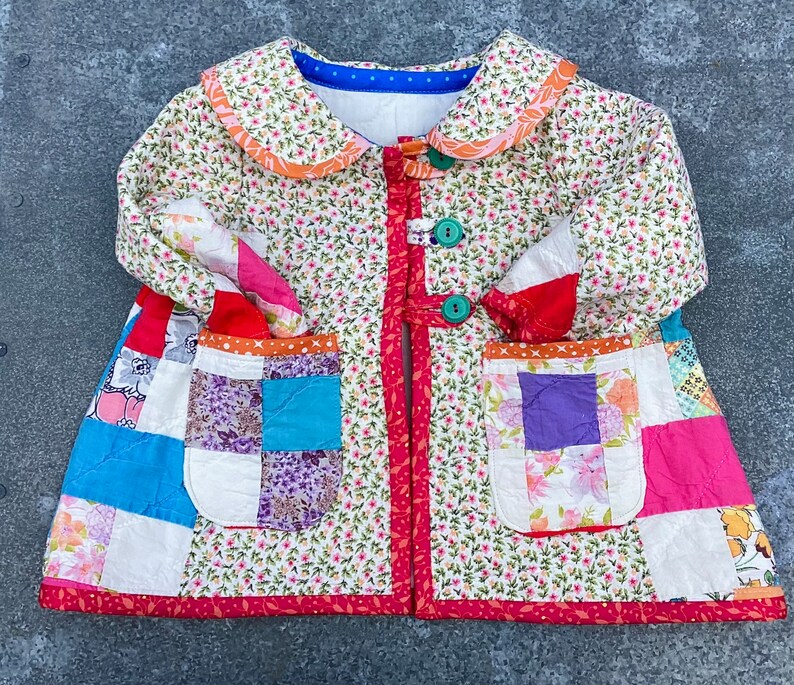 Little Girls Vintage Patchwork Quilt Handmade Swing Coat - Etsy