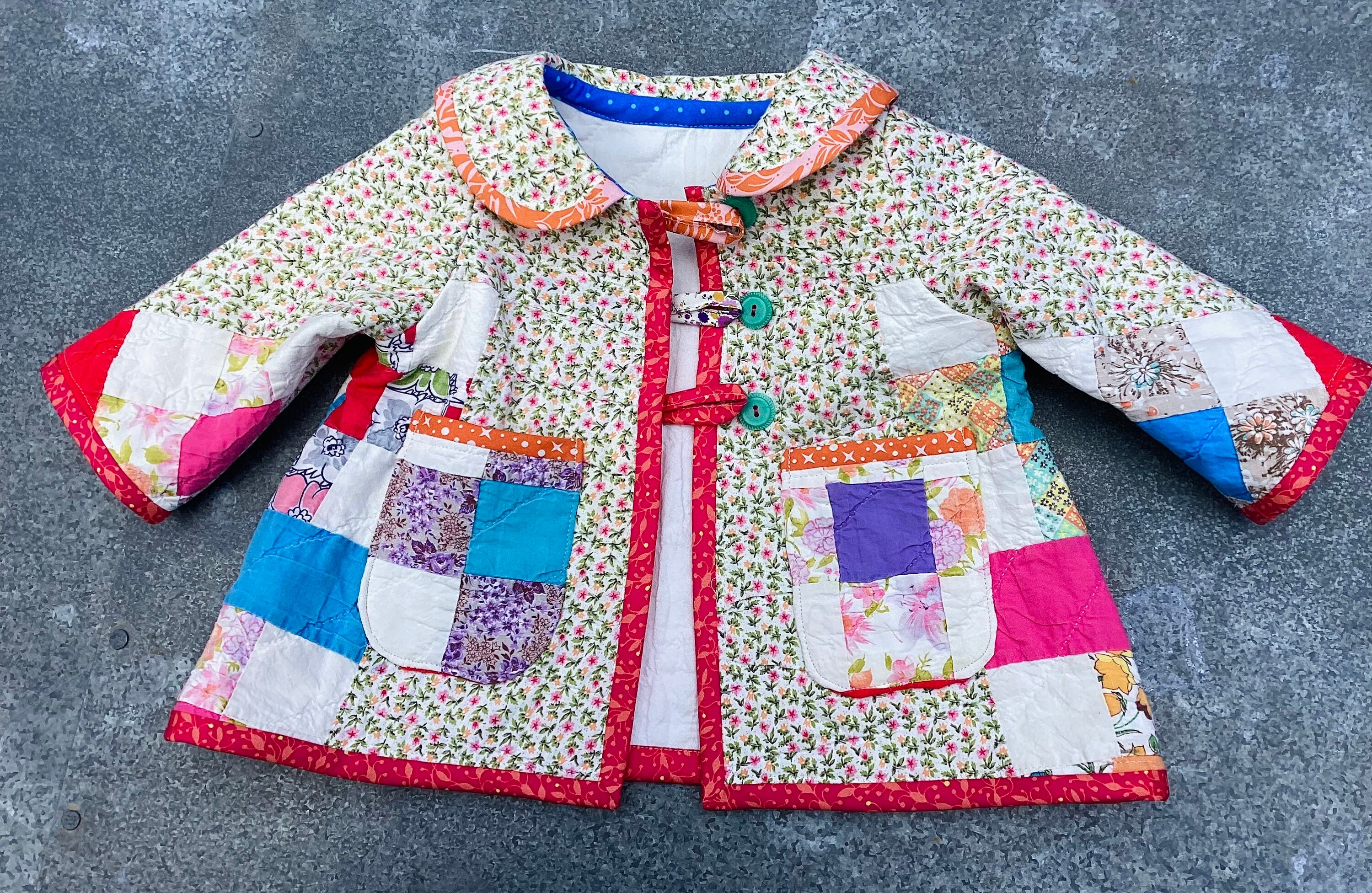 Little Girls Vintage Patchwork Quilt Handmade Swing Coat - Etsy