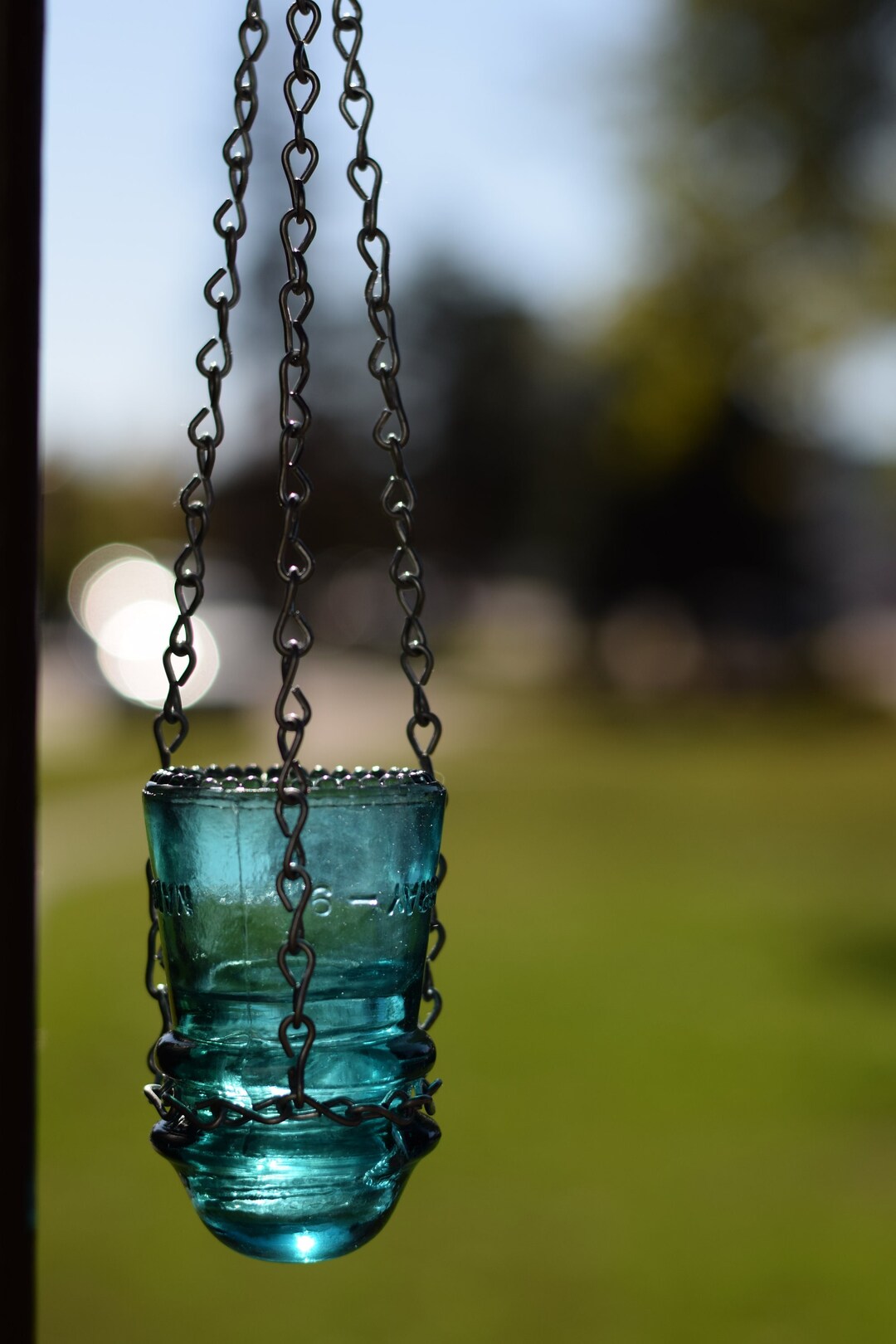 Hanging Insulator With Light - Etsy