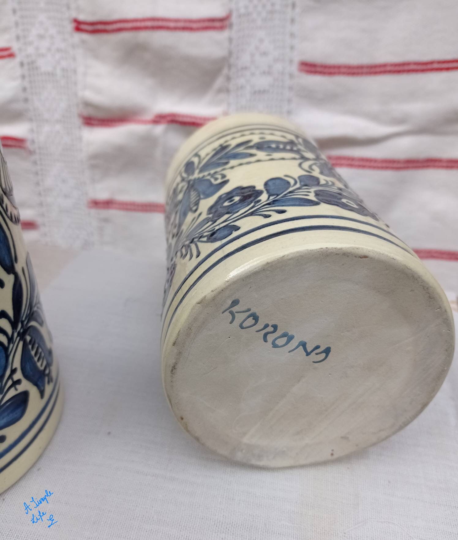 Vintage Clay Pottery Korond corund, Cups, Pints, Plate, Handcrafted - Etsy