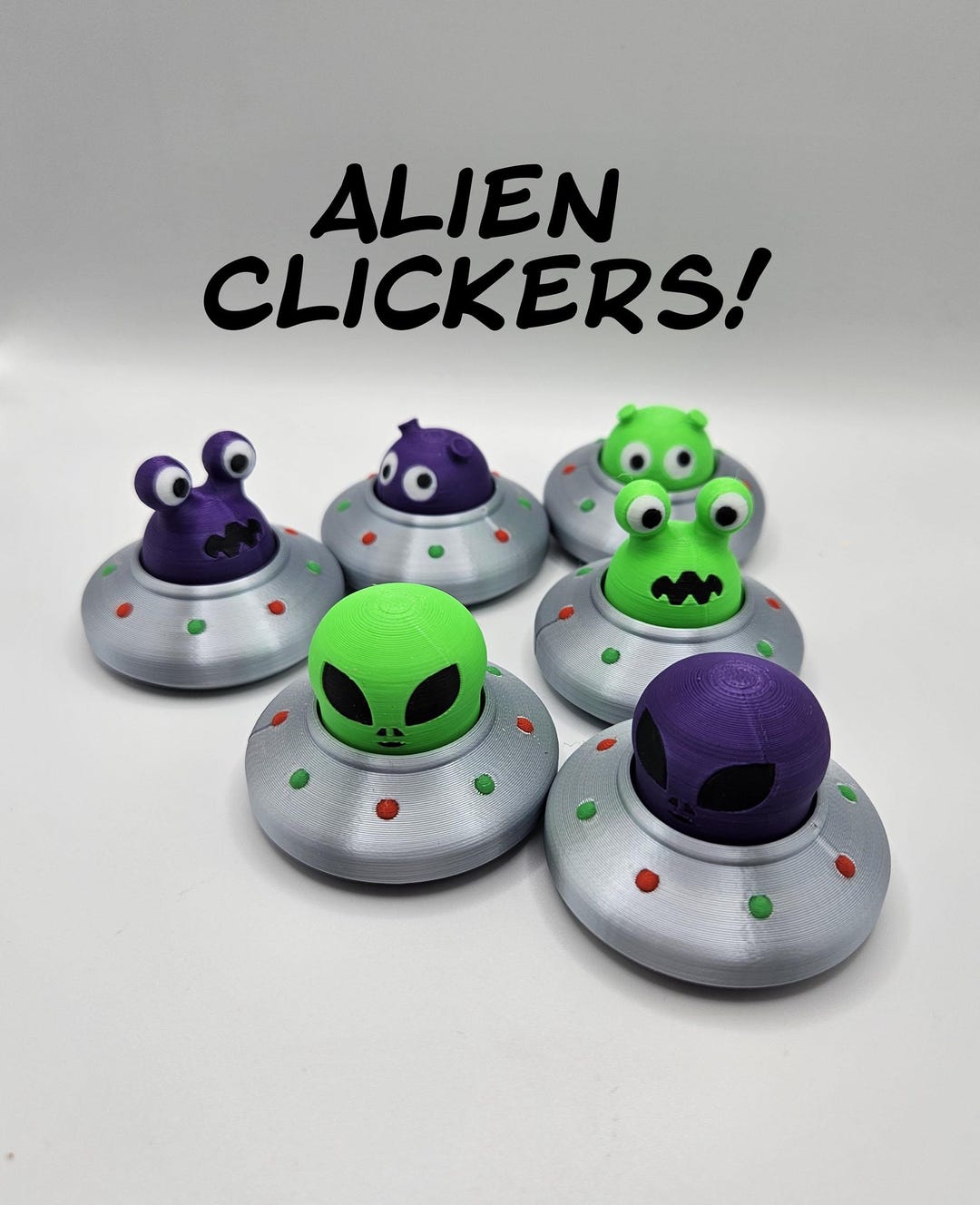 Alien Invader Click Fidgets - Multiple Options!! - Etsy