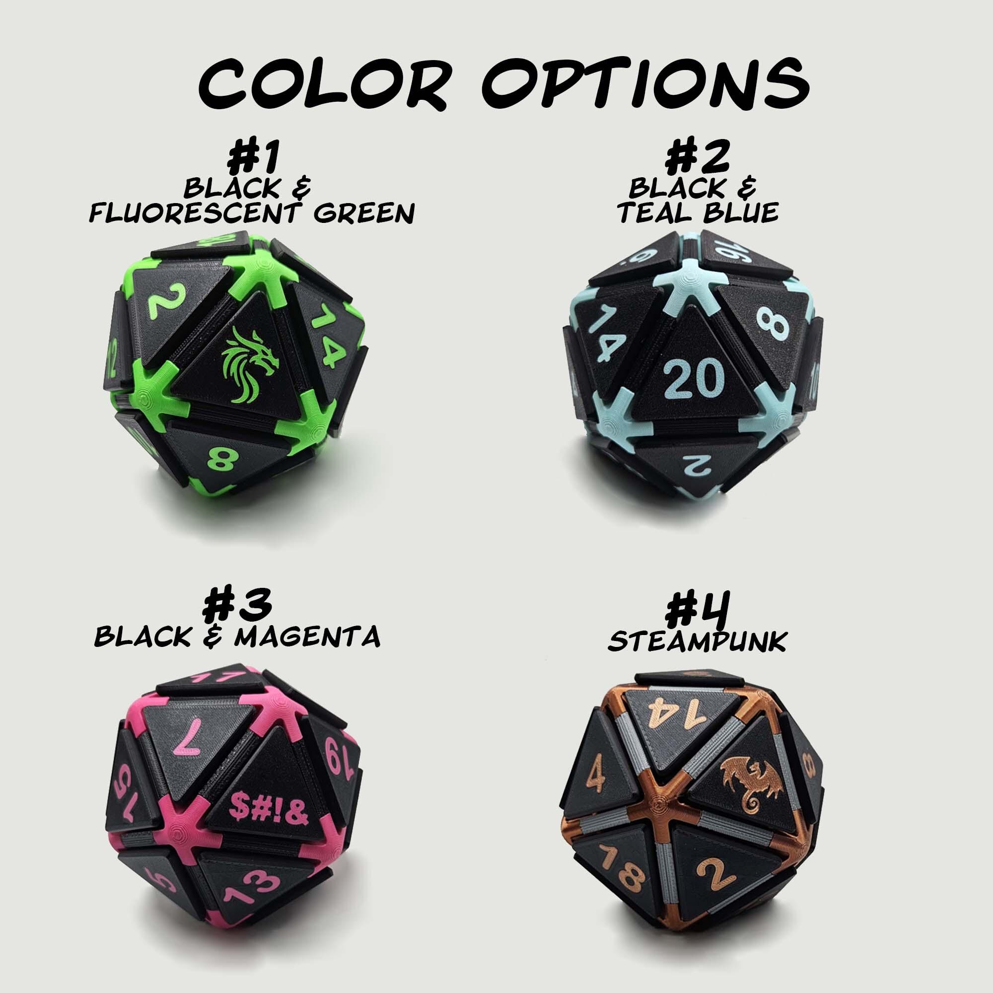 HUGE D20 Fidget Clicker: 20-button Dice - Design Your Own! - Etsy