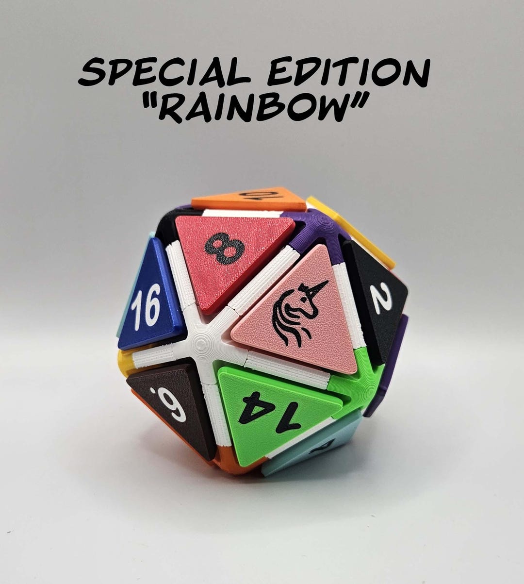 HUGE D20 Fidget Clicker: 20-button Dice - Design Your Own! - Etsy