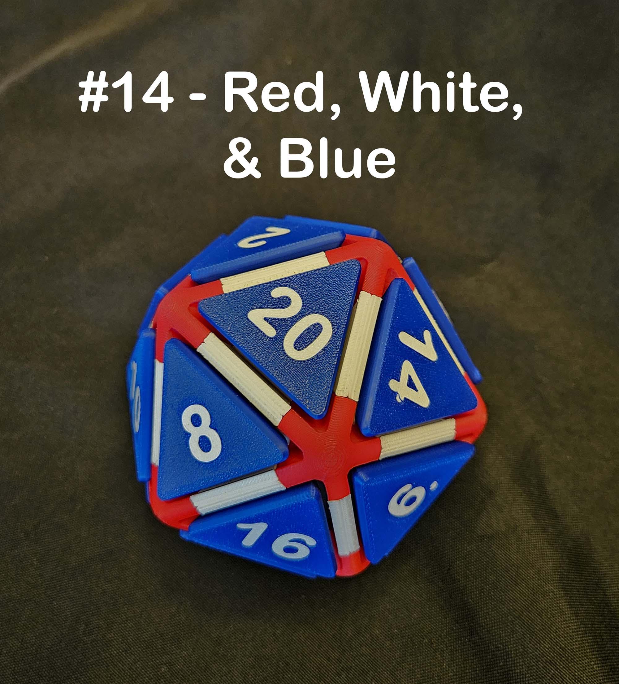 HUGE D20 Fidget Clicker: 20-button Dice - Design Your Own! - Etsy