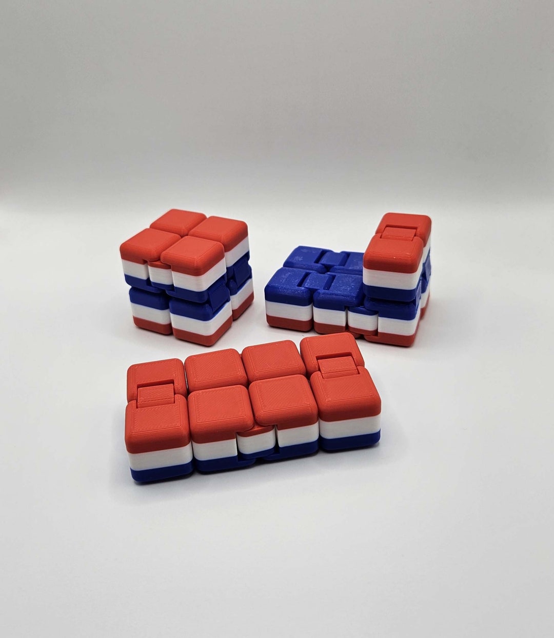 Special Edition Infinity Cube Fidget - Red, White, and Blue! - Etsy