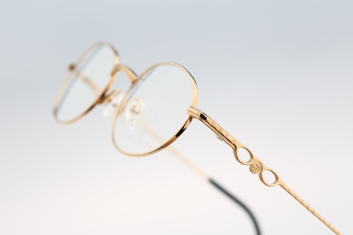 Alain Delon 3418B Vintage 90s Gold Unique Designer Small Oval | Etsy