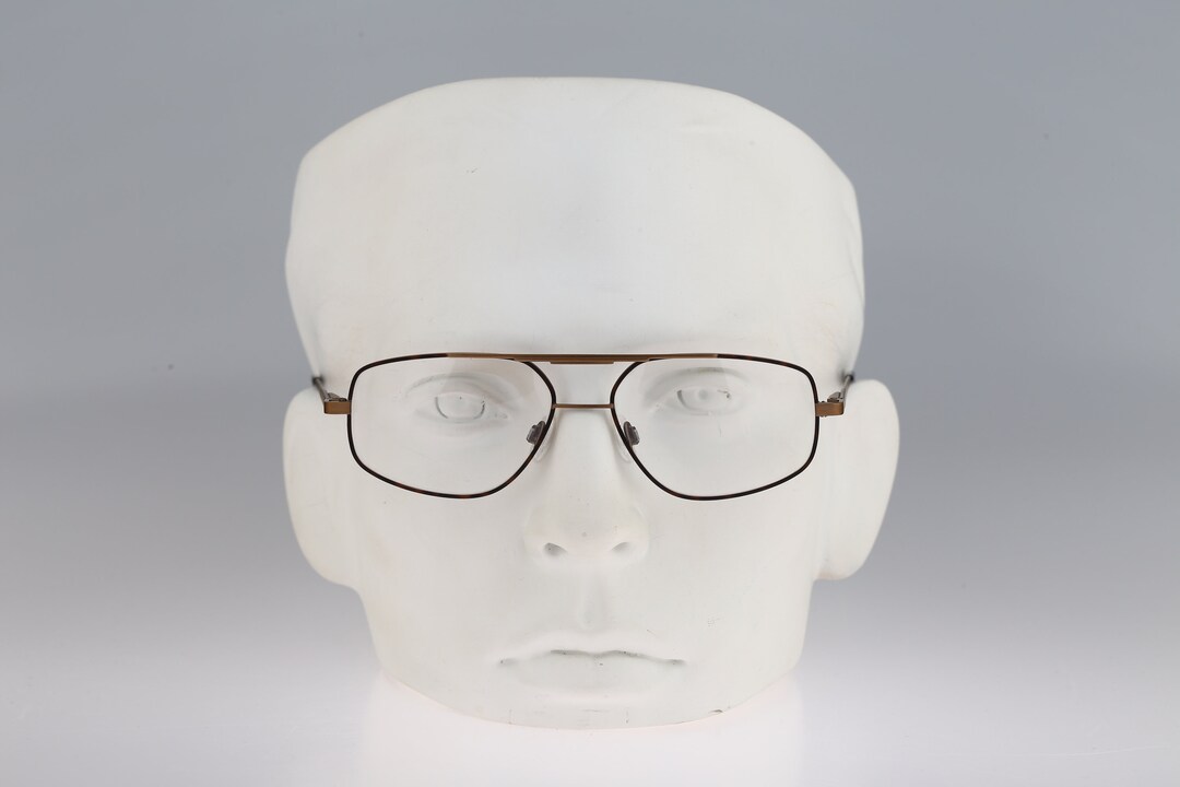 Fantasy Optic, Vintage 90s Antique Gold and Tortoise Rectangle Aviator ...