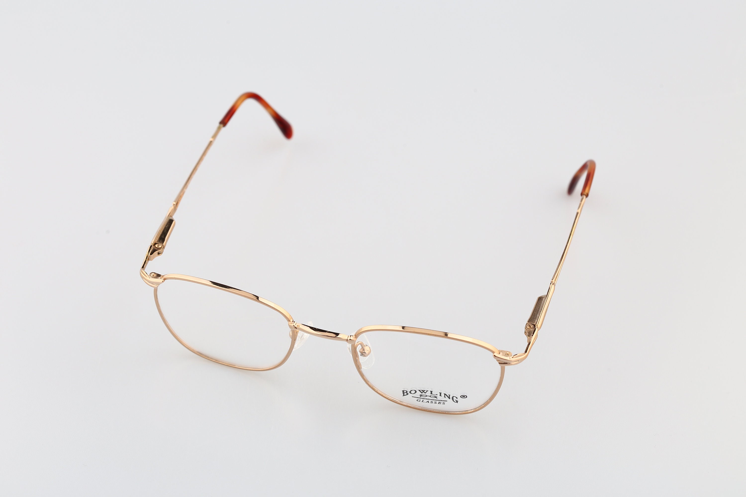 Bowling 5135 Flex 1, Vintage 90s Gold and Yellow Square Eyeglasses ...