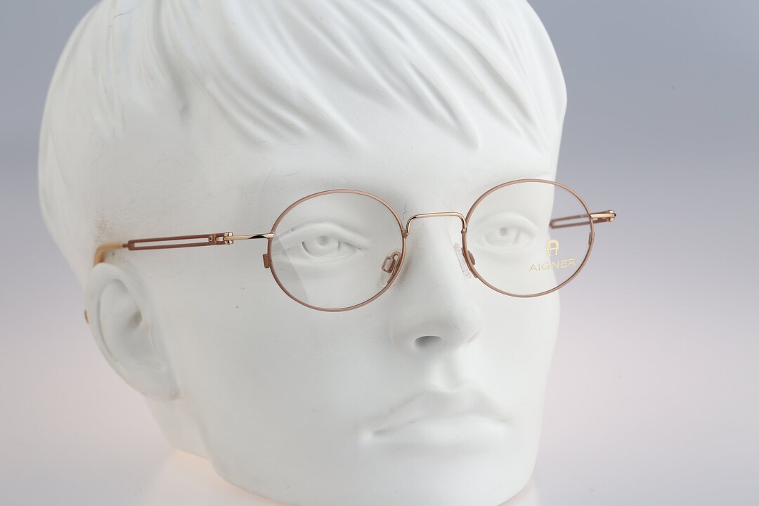 Aigner Ea 406 34, Vintage 90s Small Round Eyeglasses Frames Mens ...