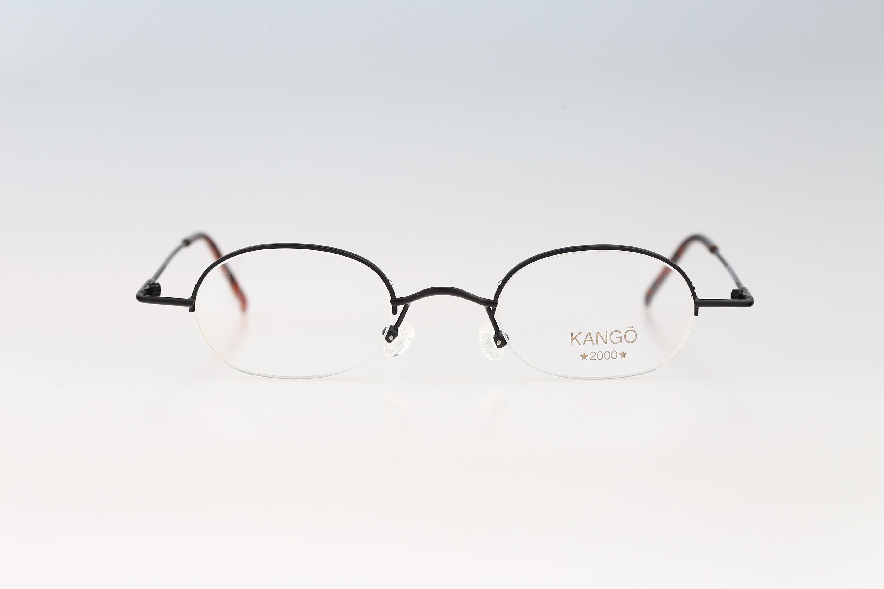 Kango 2000 Kent 01 Vintage 90s Black Small Half Rim Oval - Etsy