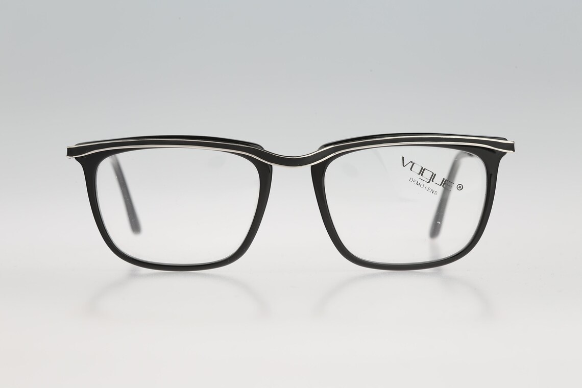 Vogue Grant W44 Vintage 90s Black and Silver Square - Etsy