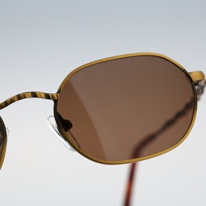 Joy Durant, Vintage 90s Antique Gold Small Hexagon Sunglasses Women NOS ...