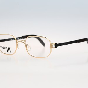 Adidas A707, Vintage 90s Designer Gold Octagon Eyeglasses Frames Mens ...