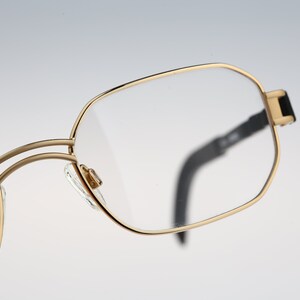 Adidas A707, Vintage 90s Designer Gold Octagon Eyeglasses Frames Mens ...