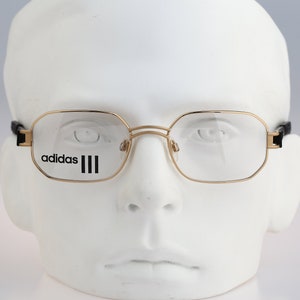 Adidas A707, Vintage 90s Designer Gold Octagon Eyeglasses Frames Mens ...