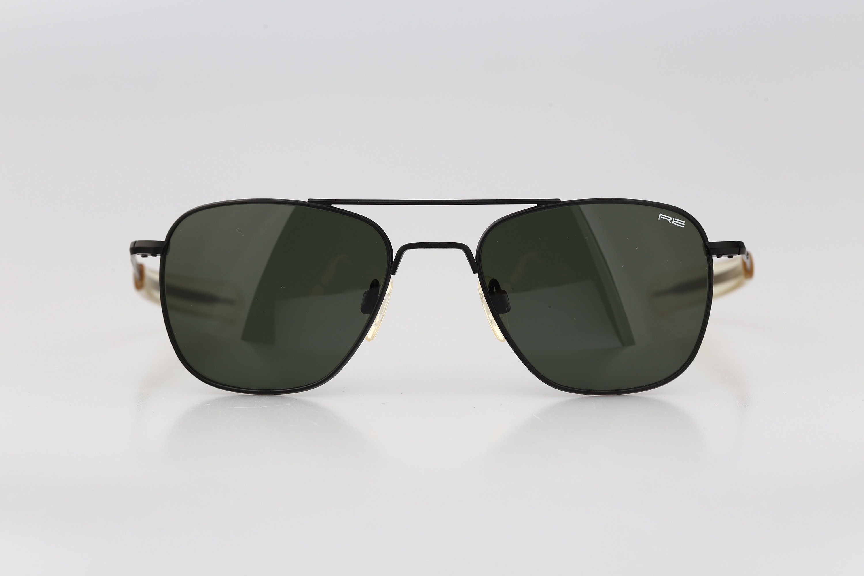 Randolph Engineering USA Vintage 90s Black Square Aviator - Etsy