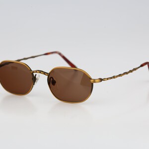 Joy Durant, Vintage 90s Antique Gold Small Hexagon Sunglasses Women NOS ...