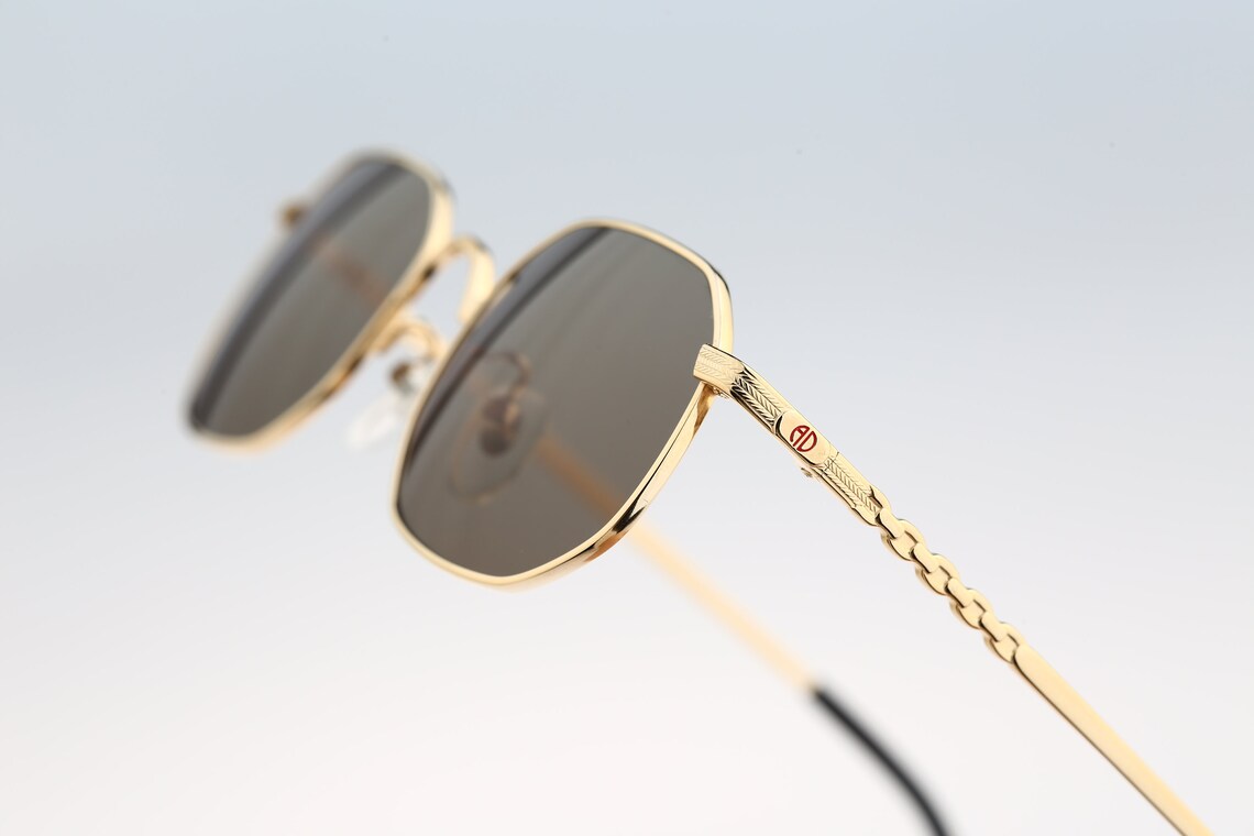 Alain Delon 3306 Vintage 90s Small Gold Hexagon Sunglasses | Etsy
