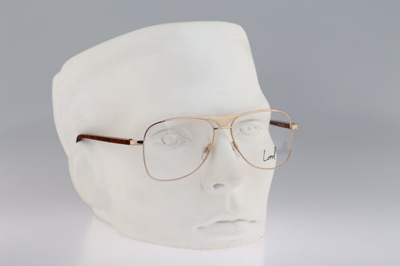 Lord 7141 1, Vintage 90s gold drop aviator glasses fr… - Gem