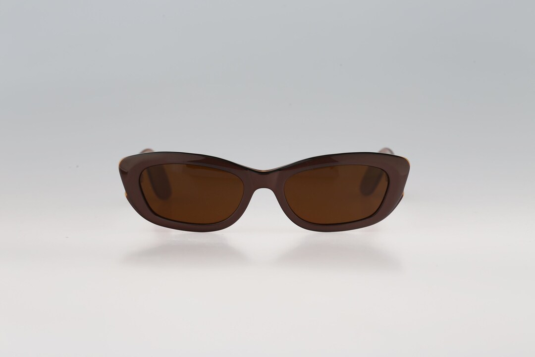 Rims & Goggles 2001 1434, Vintage 90s Slim Rectangle Cat Eye Sunglasses ...