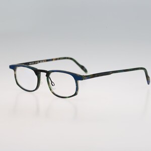 Axel S. 373 416, Vintage 90s Colorful Unique Small Rectangle Eyeglasses ...
