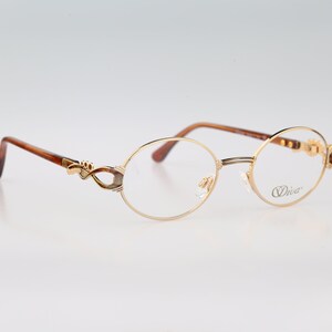Diva 5059 45, Vintage 90s Victorian Gold Round Eyeglasses Frames NOS - Etsy