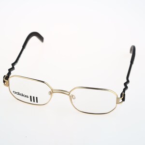Adidas A707, Vintage 90s Designer Gold Octagon Eyeglasses Frames Mens ...