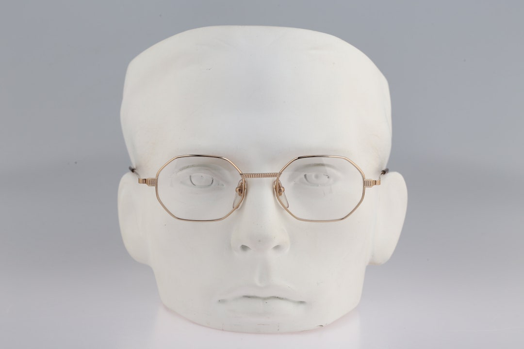 Sover 6007 373, Vintage 90s Gold Small Hexagon Glasses Frames Mens ...