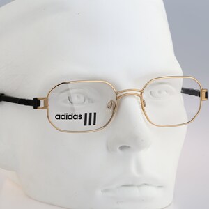 Adidas A707, Vintage 90s Designer Gold Octagon Eyeglasses Frames Mens ...
