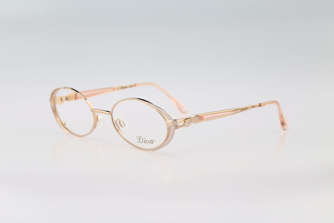 Diva 5123 83, Vintage 90s Victorian Gold Oval Eyeglasses Frames Womens ...