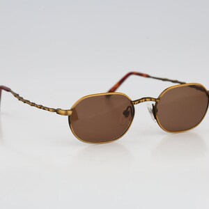 Joy Durant, Vintage 90s Antique Gold Small Hexagon Sunglasses Women NOS ...