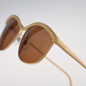 Christian Roth New York Series 7500, Vintage 90s Unique Browline Gold ...