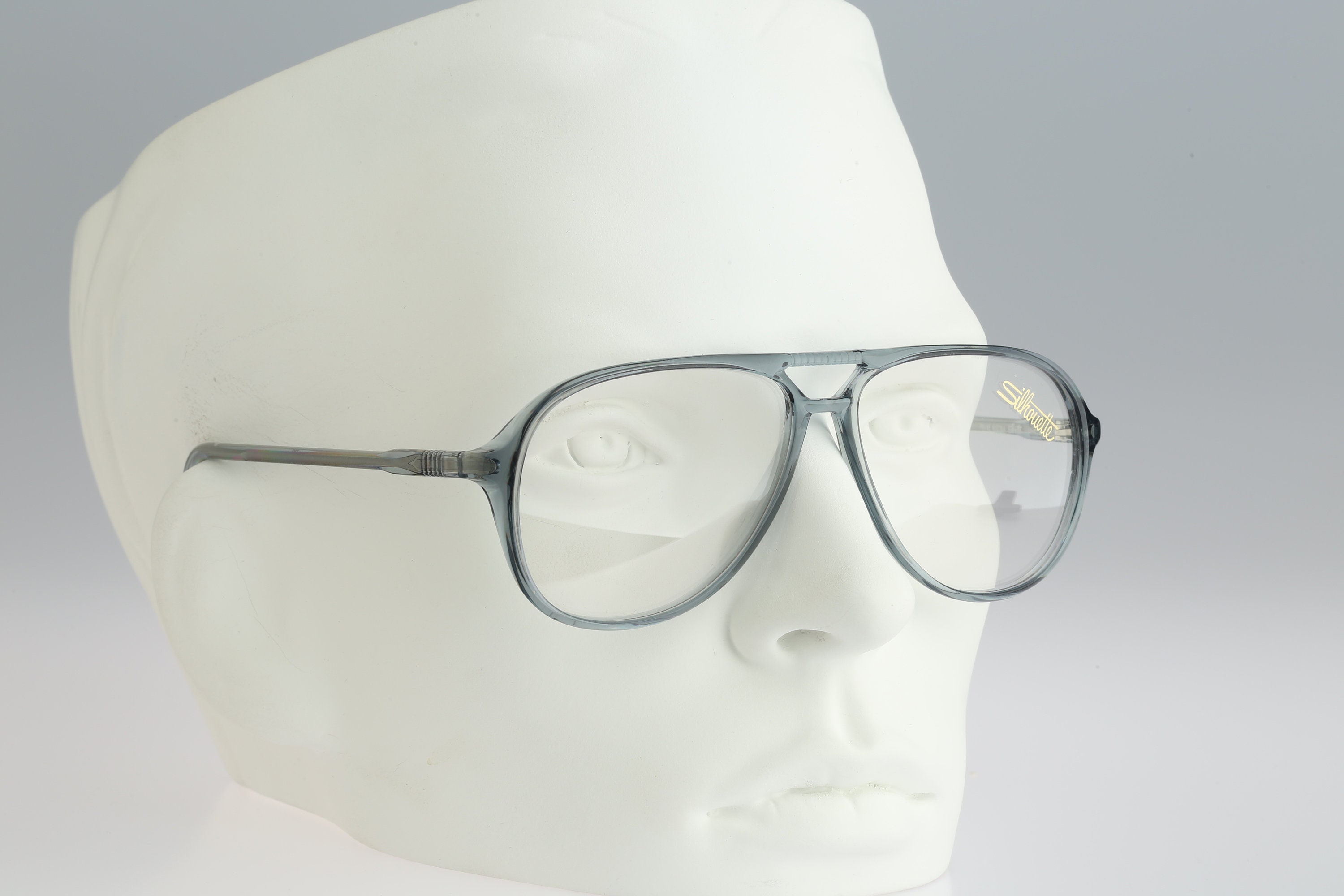 Silhouette M 2708 C 5527 Vintage 80s Oversized Clear Aviator - Etsy
