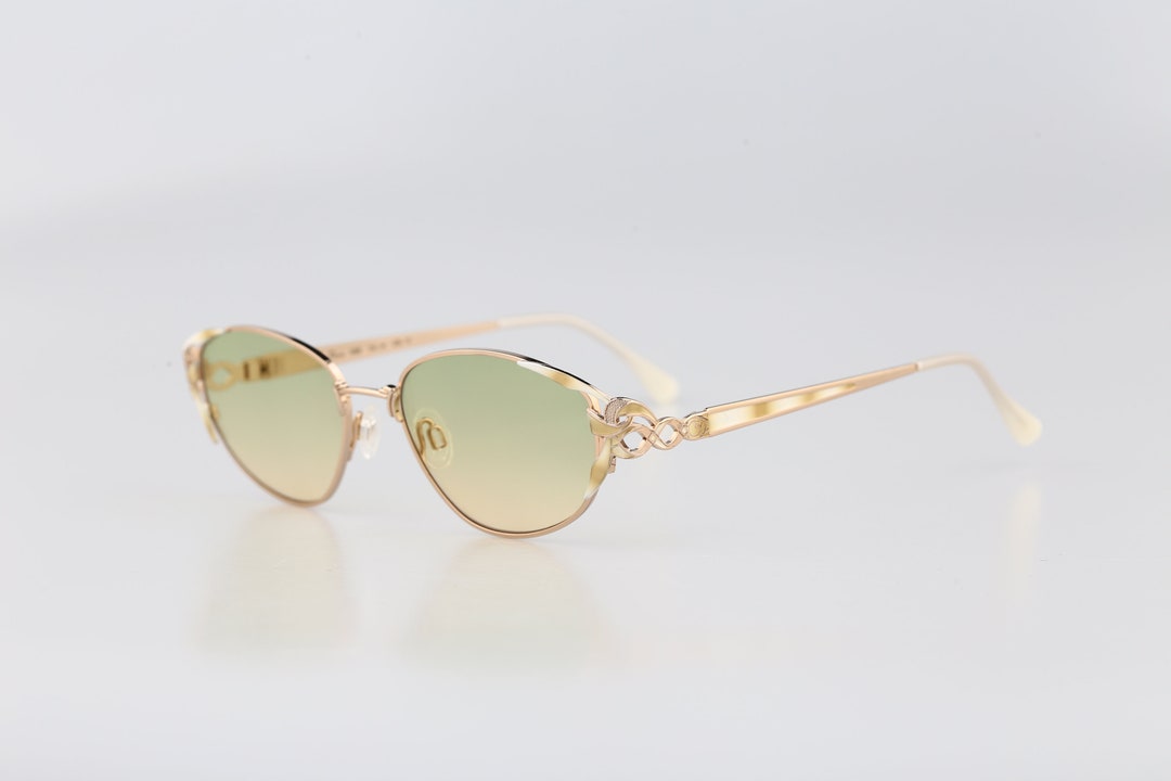 Diva 5068 12, Vintage 90s Tinted Souble Gradient Lenses Gold Unique ...