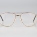 Apollo Optik 12961, Vintage 80s Gold Hexagon Aviator Glasses Frames ...
