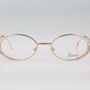 Diva 5123 83, Vintage 90s Victorian Gold Oval Eyeglasses Frames Womens ...
