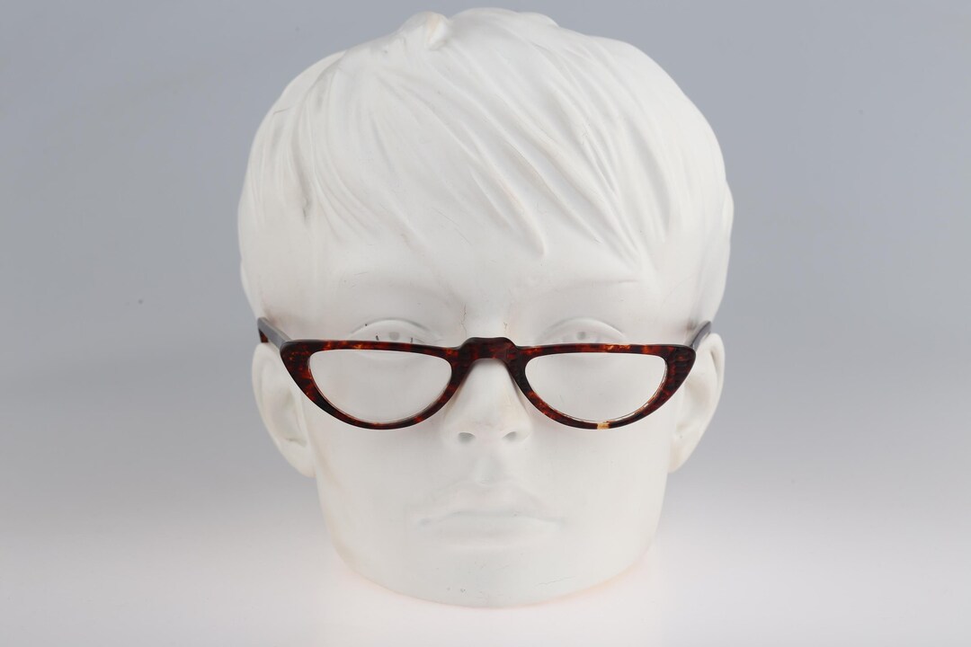 Nouvelle Vague Goldie S97, Vintage 80s Unique Slim Tortoise Cat Eye ...