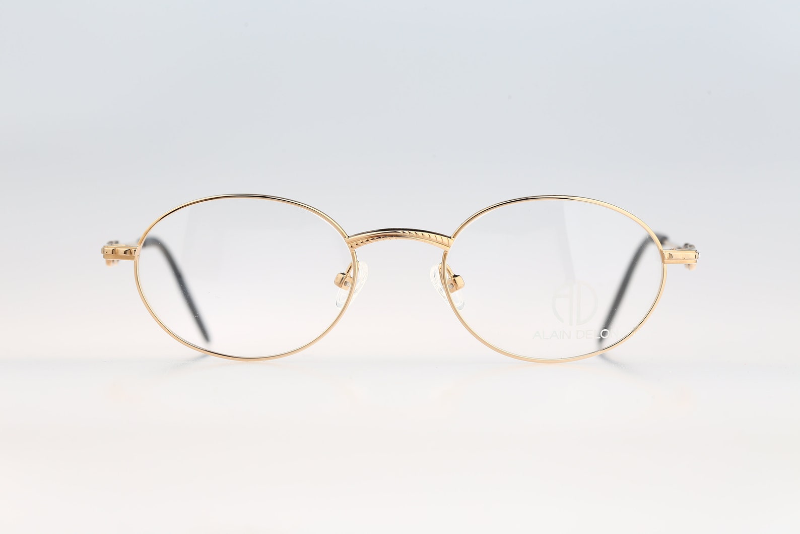 Alain Delon 3418B Vintage 90s Gold Unique Designer Small Oval - Etsy