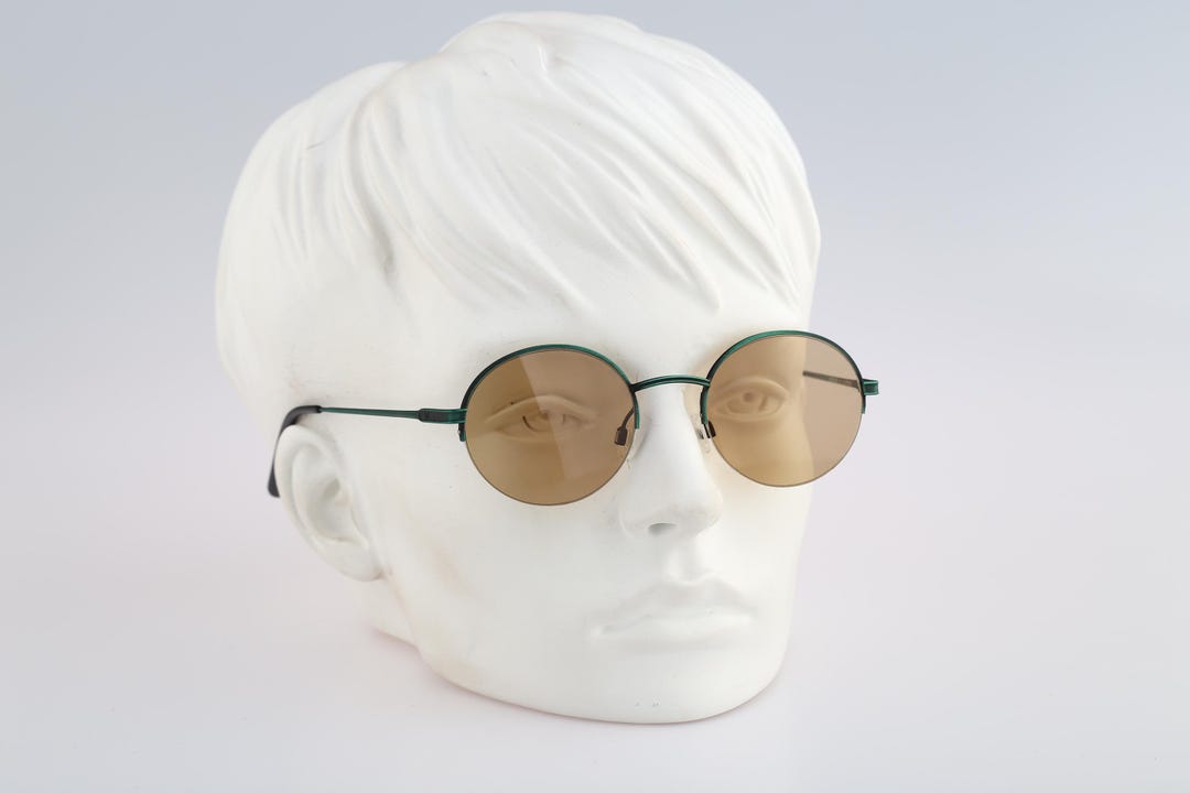 Vogue Sheld N Verde, Vintage 90s Tinted Yellow Lenses Antique Green ...