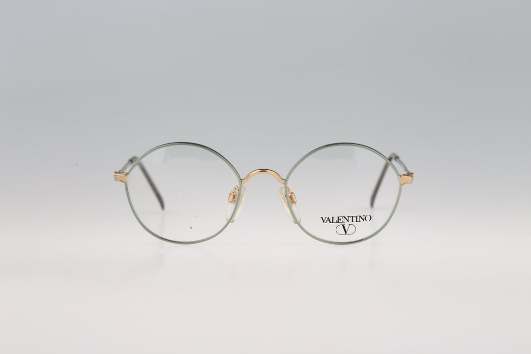 Valentino V411 1121, Vintage 90s Gold and Silver Round Circle ...