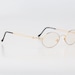 Aigner EA 447 74, Vintage 90s Gold and Silver Small Oval Eyeglasses ...