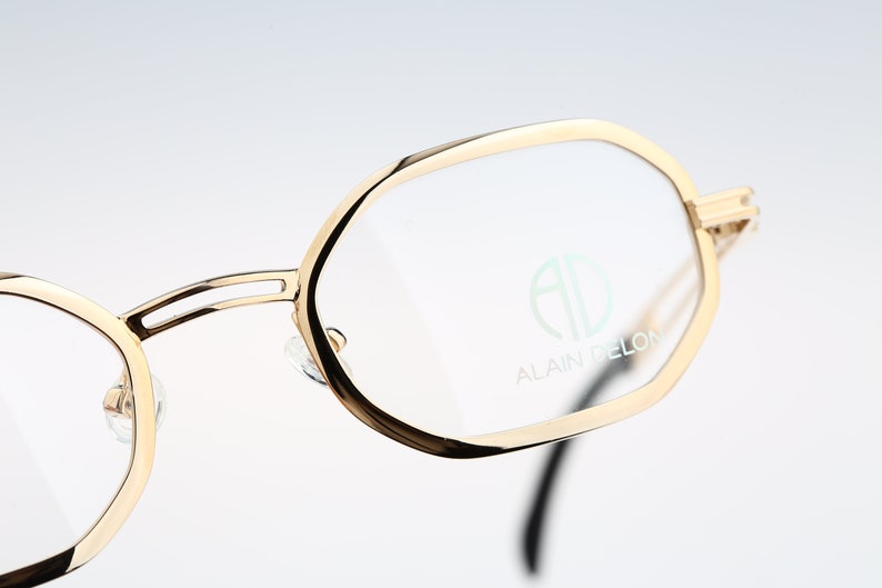 Alain Delon 3626 Vintage 90s Designer Gold Small Hexagon - Etsy