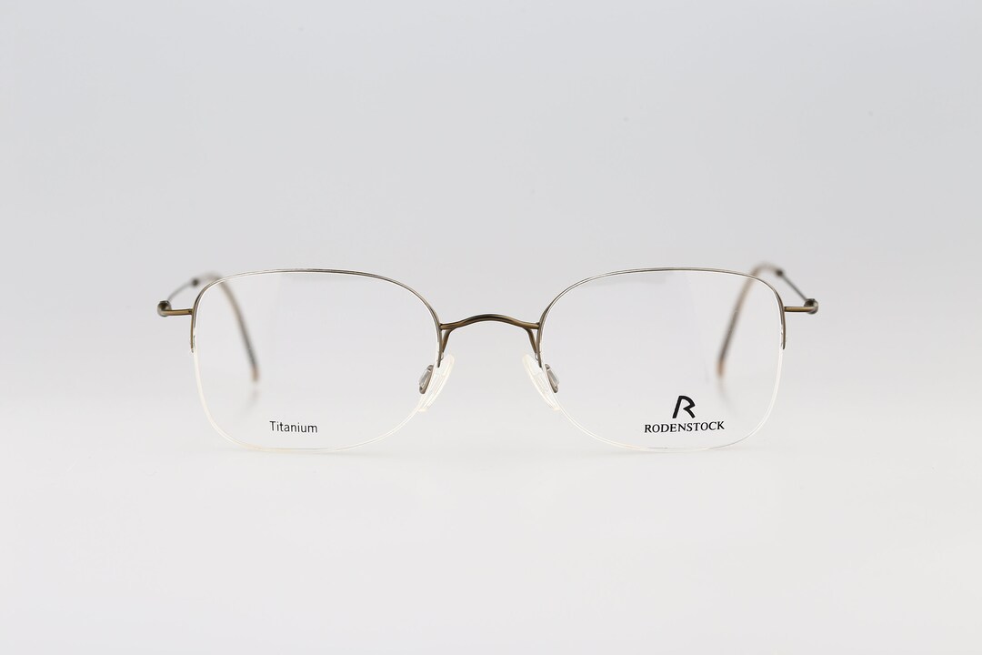 Rodenstock R 4436 D Titanium, Vintage 90s Lightweight Half Rim Small ...
