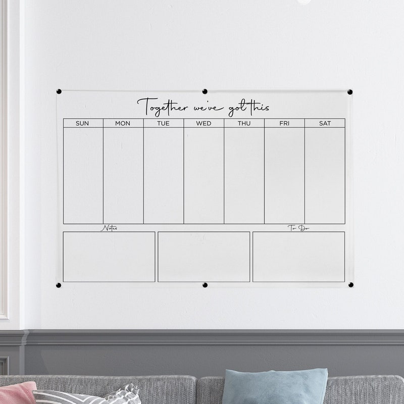 Dry Erase Calendar - Etsy