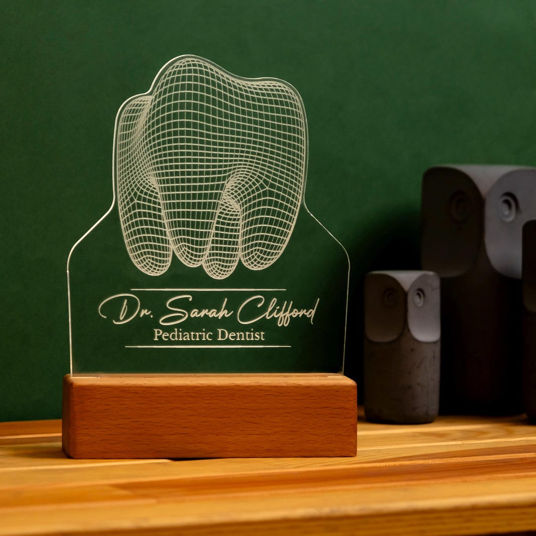 Dentist Led Desk Tooth Lamp, Doctor Surgeon Orthodontist Thank You Gift ...