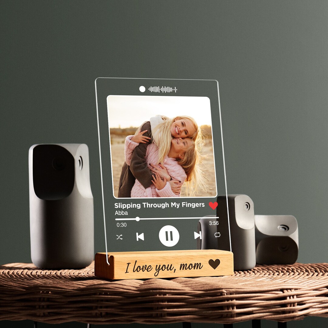 Acrylic Photo Music Plaque, Album Cover Spotify Playlist Picture Frame ...
