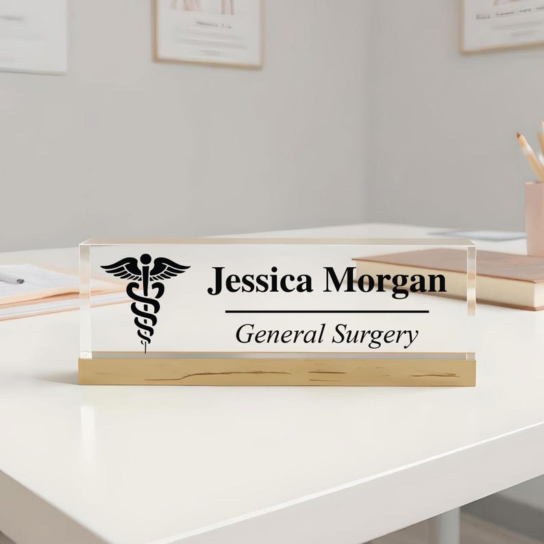 Logo Name Plate for Desk, Ceo Executive Manager Boss Office Decor ...