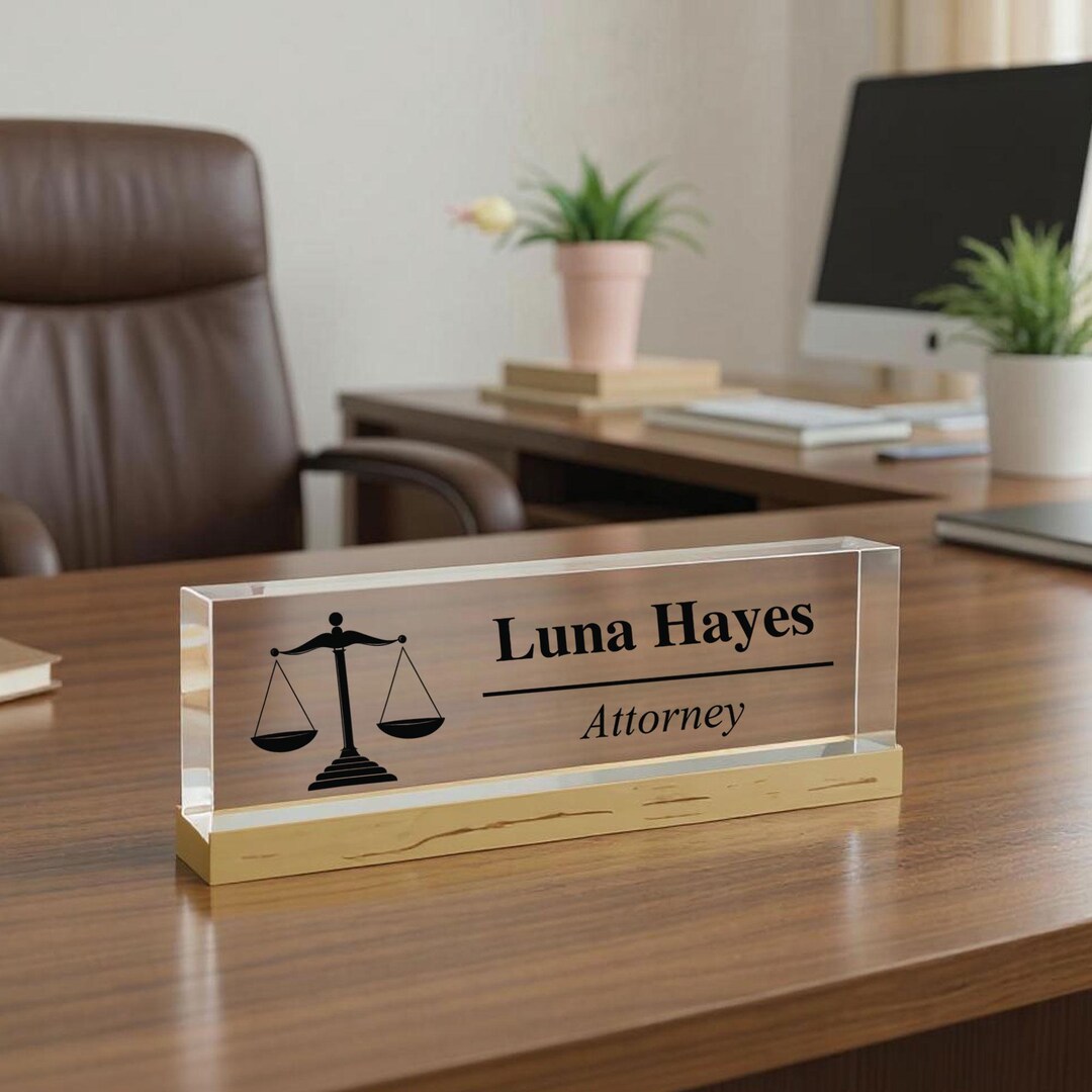 Logo Name Plate for Desk, Ceo Executive Manager Boss Office Decor ...