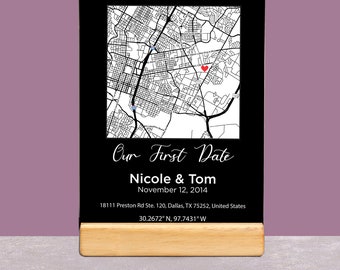 First Date Map - Etsy
